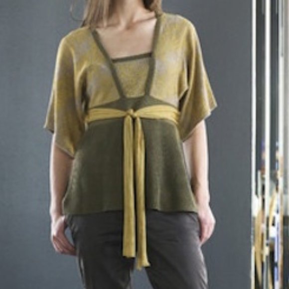 liamolly | Sweaters | Anthropologie Liamolly Osprey Moss Green Print ...